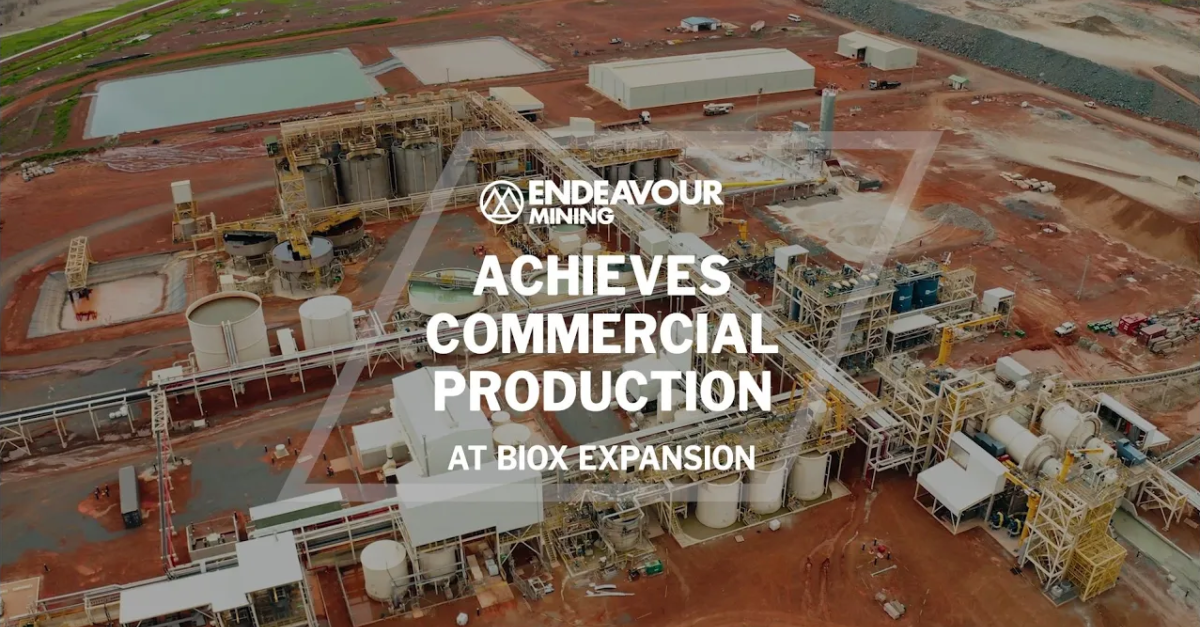 Commercial Production at Sabodala-Massawa BIOX Expansion, Senegal Video - Endeavour Mining plc ...